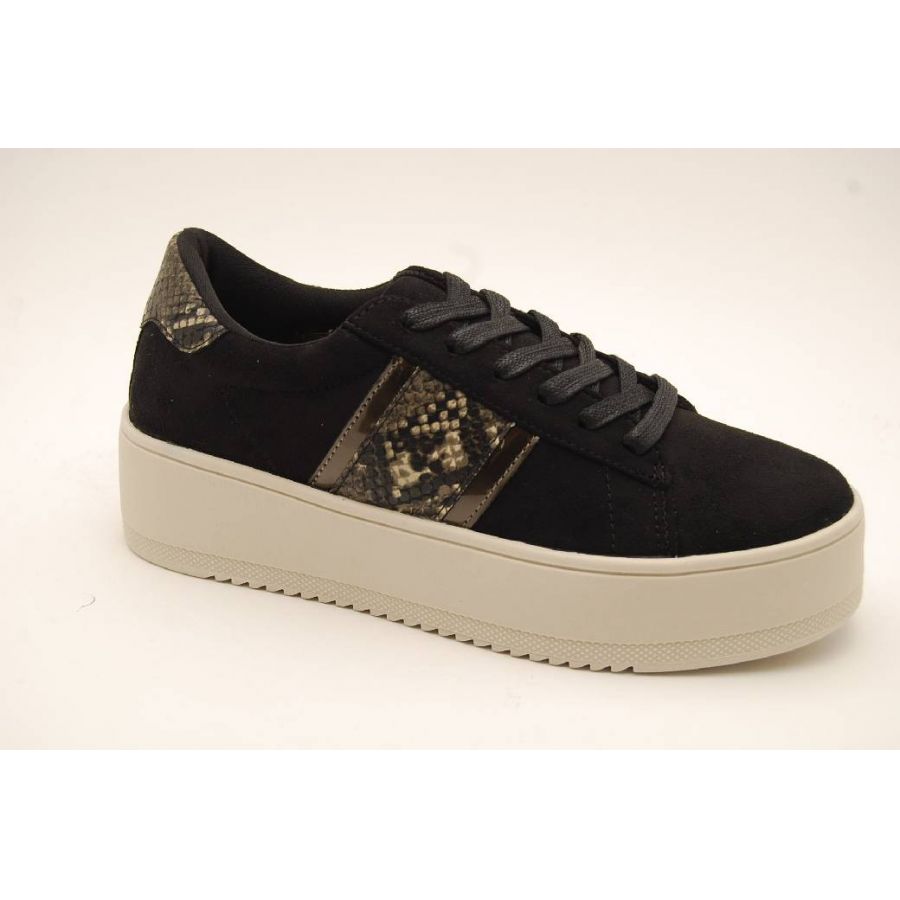 Anderbergs skor - DUFFY svart snake sneaker